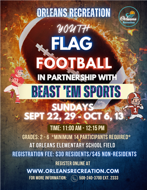 Orleans Recreation Department: BEAST 'EM Sports' Youth Flag Football